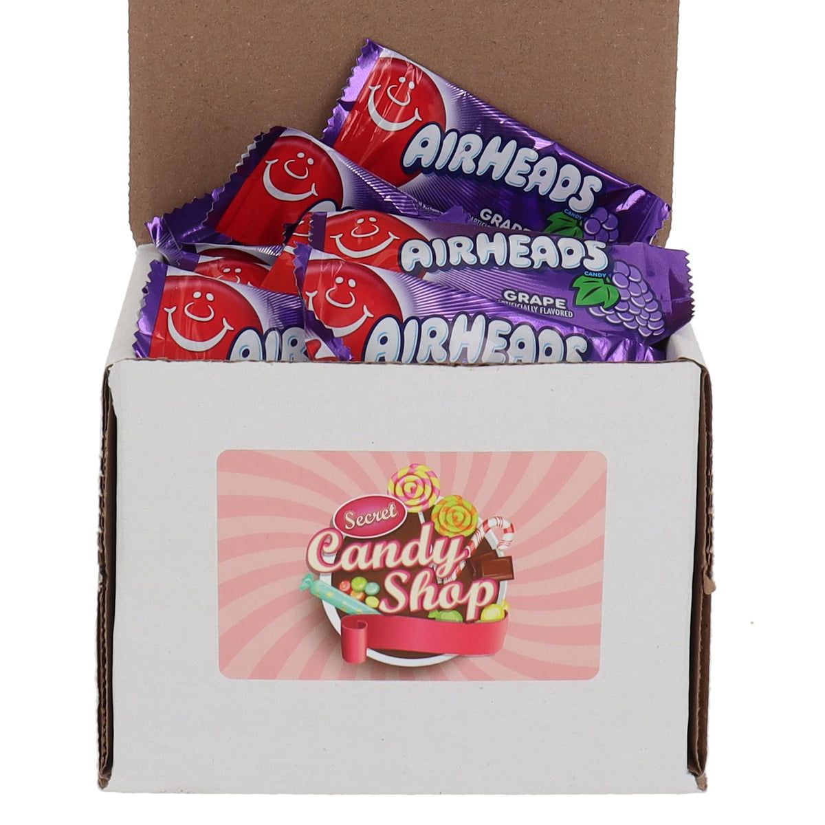 AirHeads Taffy Mini Candy Bulk in Box (Individually Wrapped) (Grape)