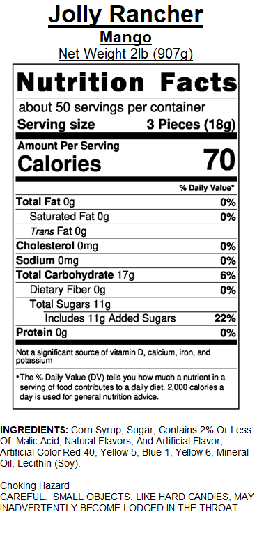 Jolly Rancher Hard Candy Mango