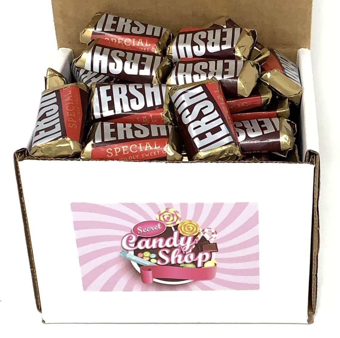 Hershey Special Dark Chocolate Mini Candy Bars in Box (Individually Wr