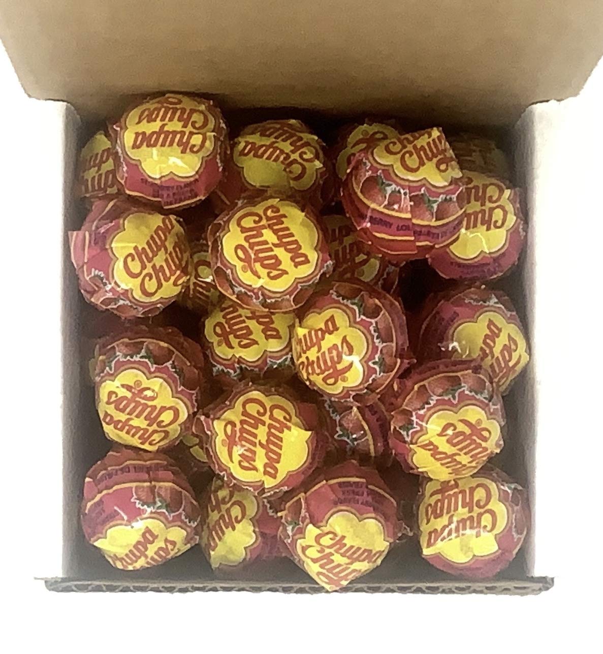Chupa Chups Lollipops, Strawberry and Cream in Box, 40 Lollies – Secret ...