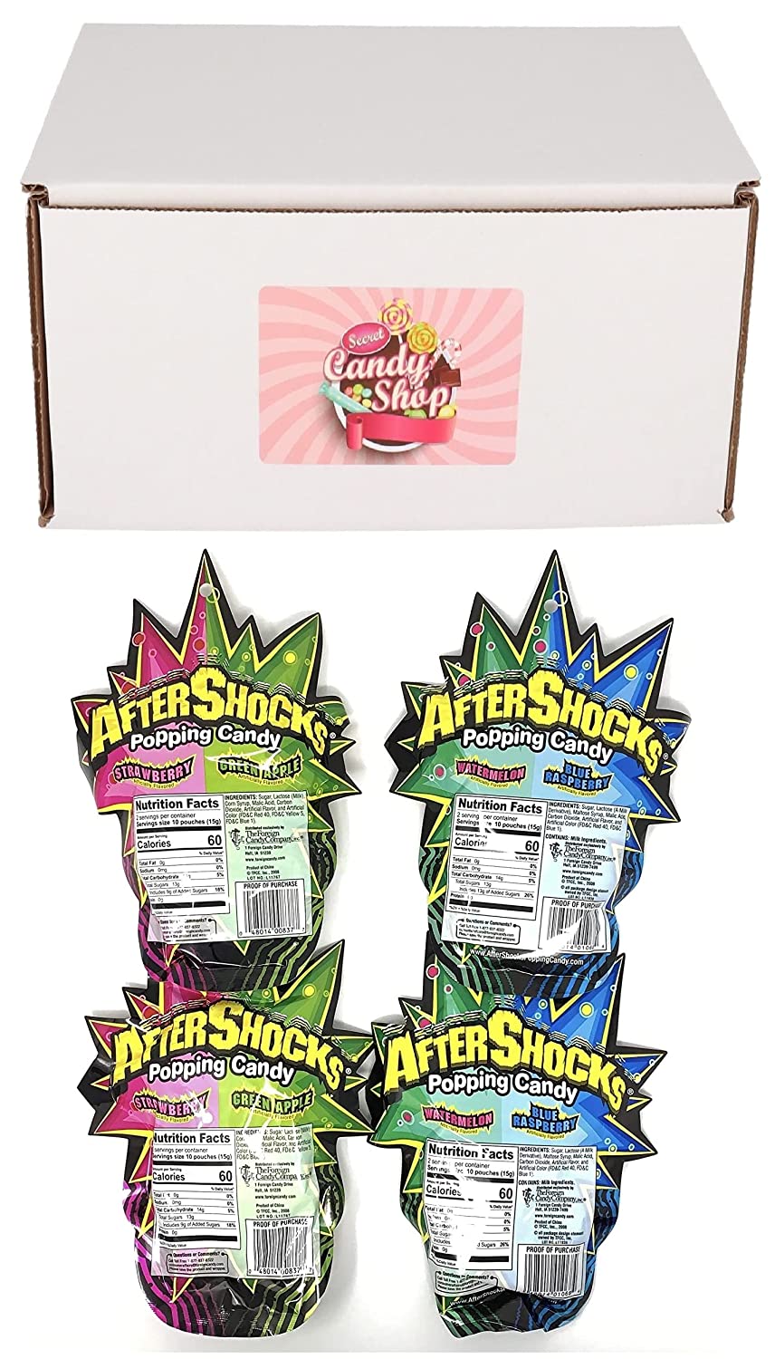 After Shocks Popping Candy 4 flavors (20 of each flavor, total of 80 ...