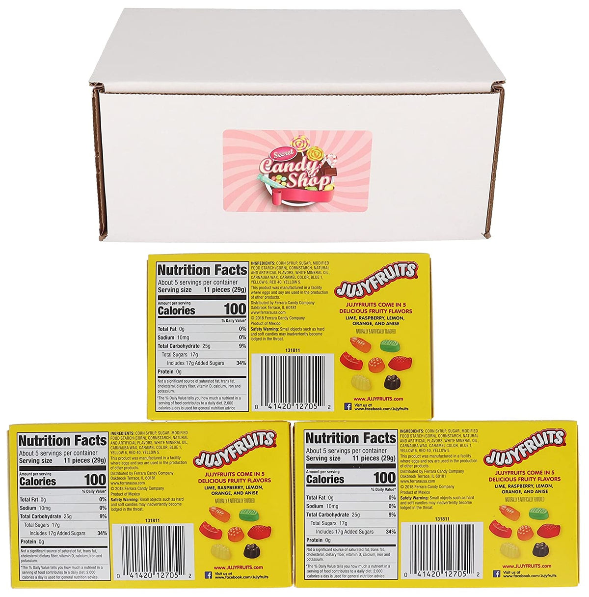 Jujyfruits Chewy Fruity Candy Theater Box