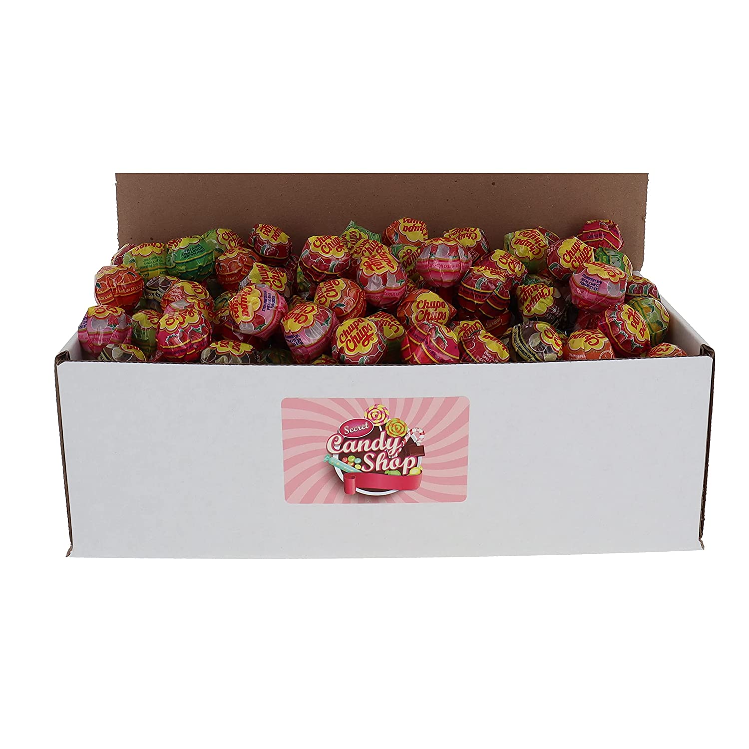 Chupa Chups Lollipops, Assorted Flavors in Box, 4LB Bulk Candy – Secret ...