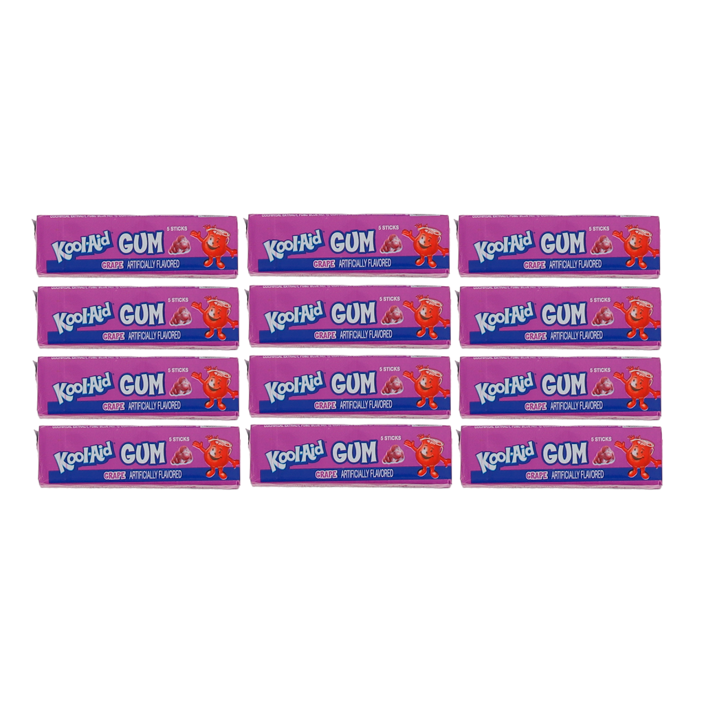 Kool-Aid Gum - Grape (Pack of 12)