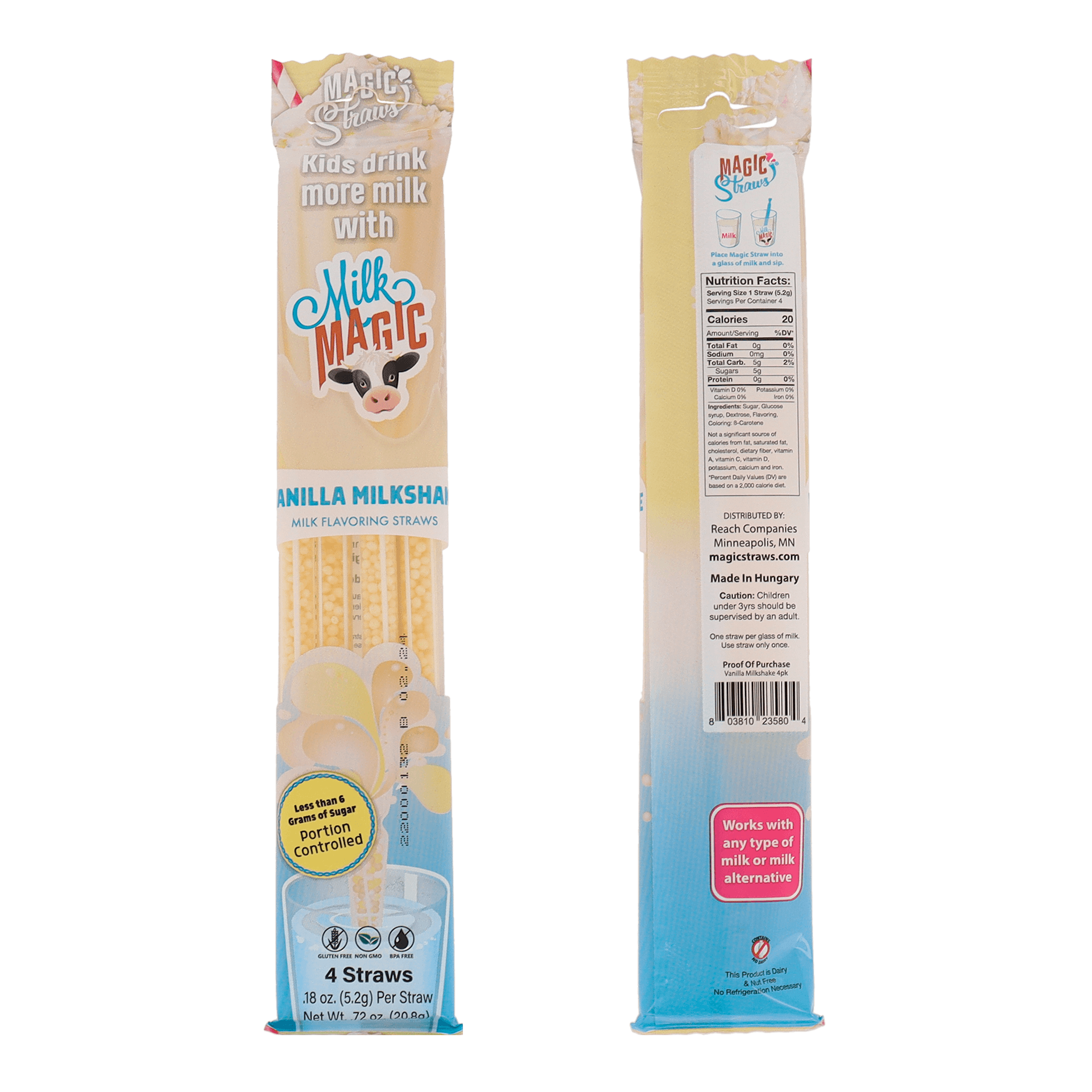 Milk Magic Milk Straws - Vanilla Milkshake – Secret Candy Shop