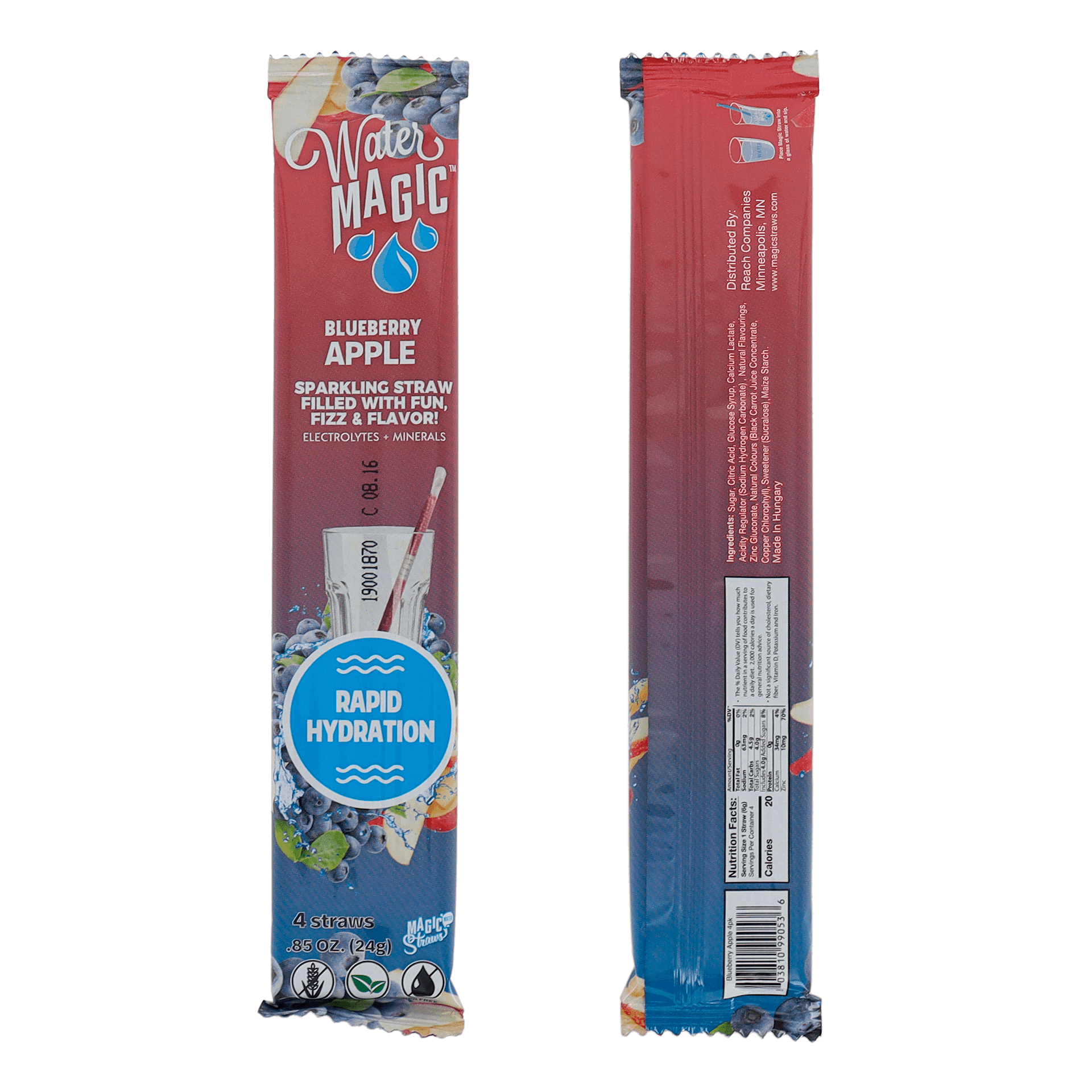 Milk Magic Water Magic Straws - Blueberry Apple – Secret Candy Shop