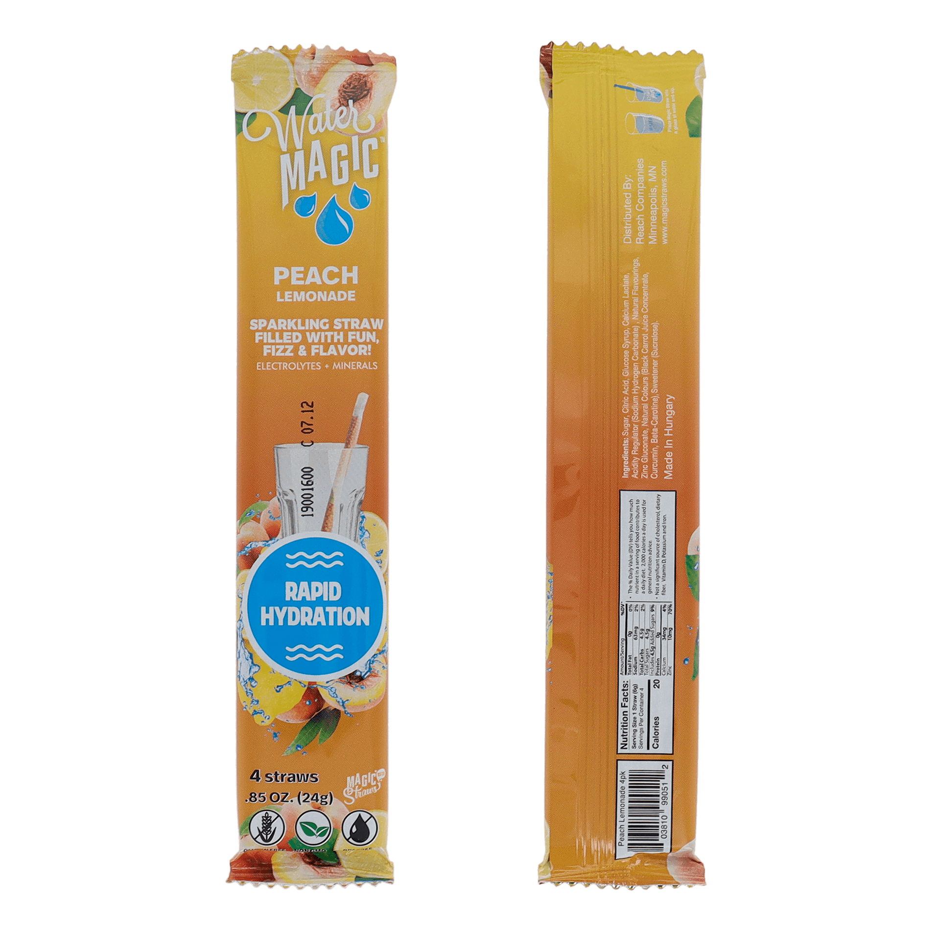 Milk Magic Water Magic Straws - Peach Lemonade – Secret Candy Shop