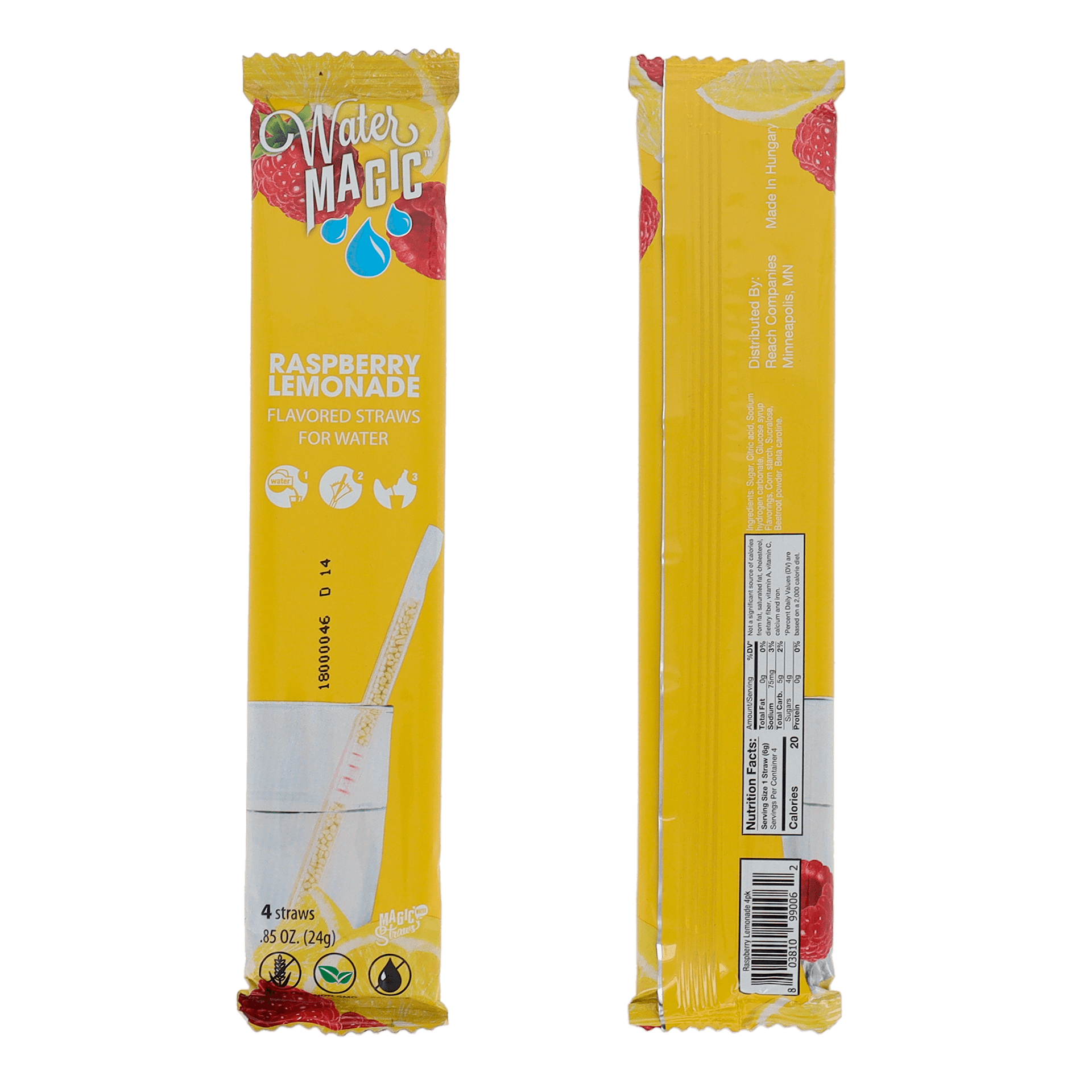 Milk Magic Water Magic Straws - Raspberry Lemonade – Secret Candy Shop